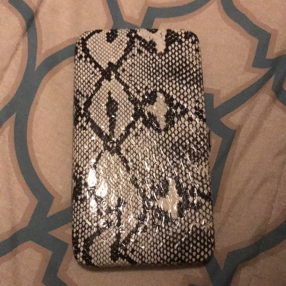 Bags | Thin Size Wallet Snake Skin Print And Texture | Poshmark